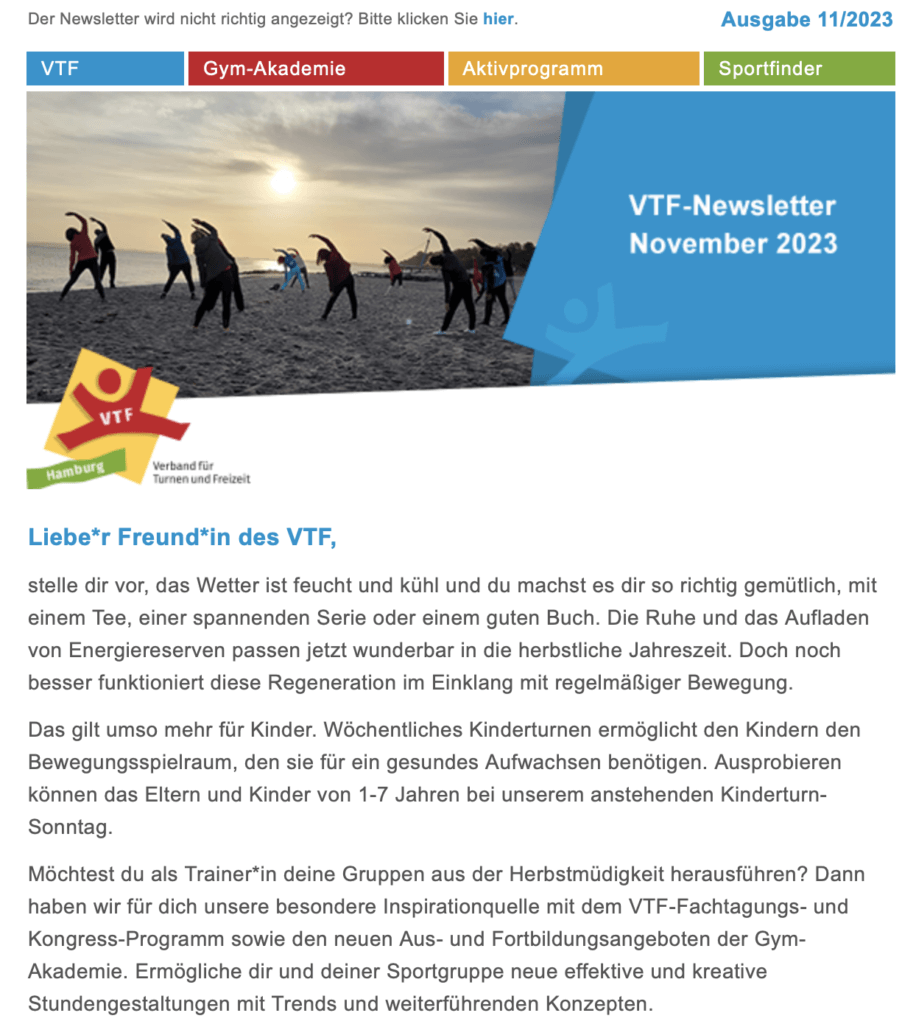 VTF-Newsletter Nov-2023 / VTF Hamburg